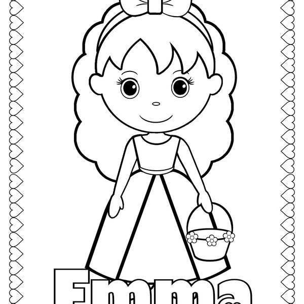 Personalized Jungle Coloring Page Birthday Party Favor Colouring ...