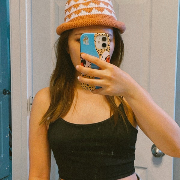 Single Stripe Bucket Hat, Summer and Spring Hat, Festive Cotton ...