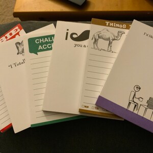 Sarcastic Notepads Useless Meetings and More Retro Designs 4 Pack Funny ...