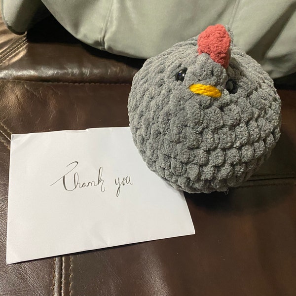 Farmhouse Chicken Crochet Plushie Gift Crochet Home Decor Crochet Table ...