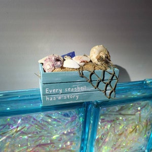 Mini Wooden Beach Crate Beach Decor Personalize Seashell - Etsy