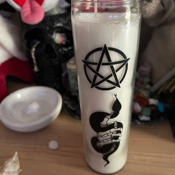 Witchcraft Candle | Pentacle Candle - Etsy
