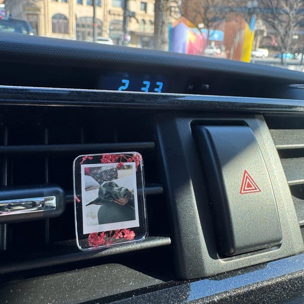 Mini Personalized Resin Photo Car Vent Clip, Anniversary/couples Gift ...
