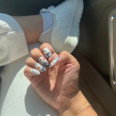 Chinese Porcelain Nails, Fake Nails, Press on Nails. Chinese Tea Pot ...