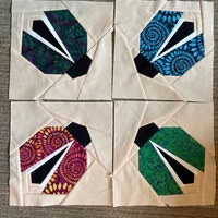 Pentagram Star Paper Piece Quilt Block Pattern PDF, 12 Inch, Foundation ...