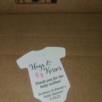 Hugs and Kisses Baby Shower Tags, Hugs and Kisses Thank You for the ...