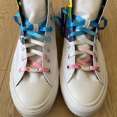 Transgender Pride Shoelaces Subtle LGBT Pride Accessory Pride Flag Pin ...