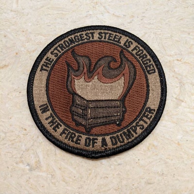 Dumpster Fire Morale Patch - Etsy