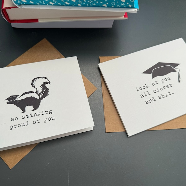 Funny Skunk Graduation Card / so Stinking Proud of You / High School ...