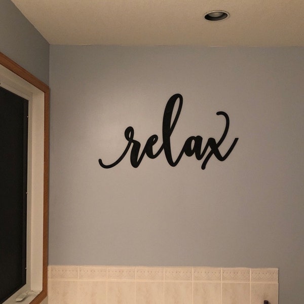 Relax Sign, Wood Relax Sign, Porch Decor, Summer Decor, Rustic Wood ...