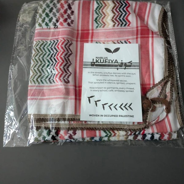 Original Kufiya From Palestine | Colored | Handmade in Nablus - Etsy