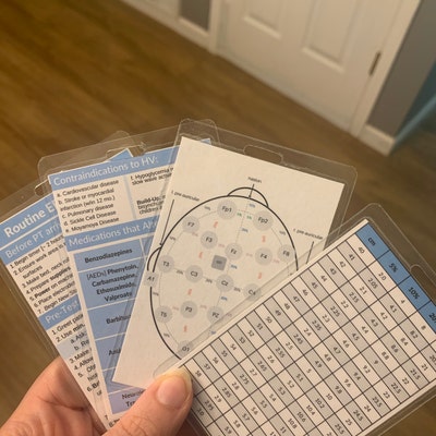 EEG Tech Badge Reference Cards - Etsy