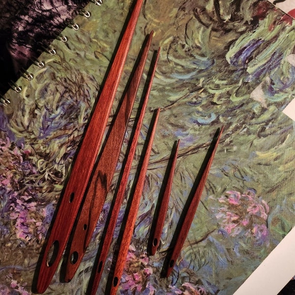 3 Pack Nalbinding Medieval Needles, Made of Your Choice of Hard Wood ...