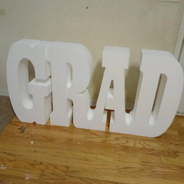 Grad Letters Table Base | Graduation | Events - Etsy