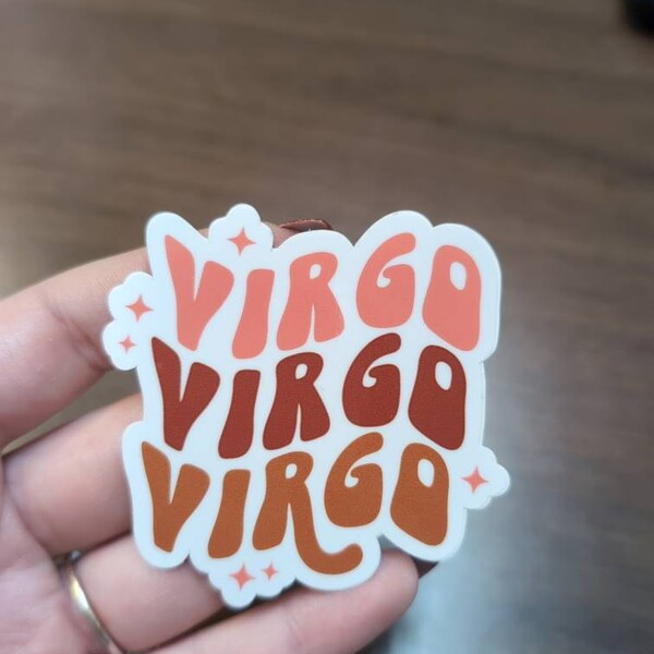 Virgo Sticker / Retro Virgo Zodiac Sticker / Virgo Girl Sticker / Virgo ...