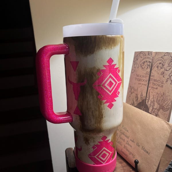 Cow Print Glitter Stapler // Personalized Stapler - Etsy