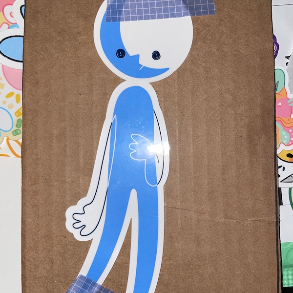 Minimalistic Space People Waterproof Stickers! - Etsy