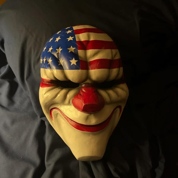 Dallas Mask From Payday2 Replica, Clown Mask, for Gamer and Cosplay ...