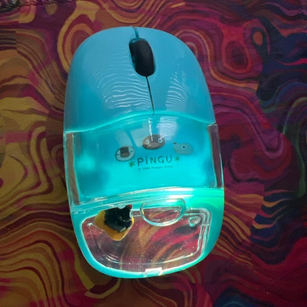 Pingu Penguin Aqua Y2K Frutiger Aero Vintage Nostalgic Water Mouse ...