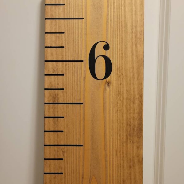 Height Stick Ruler - Wood Height Chart for Kids - Growth Chart Ruler - Etsy
