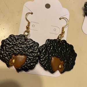 Black Lives Matter Earrings BLM Fist Clay Jewelry Handmade Activist ...