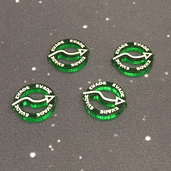 Star Wars X-wing Compatible Evade Tokens. *ships From Canada - Etsy