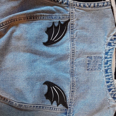 Demon Wings Patch Custom Made - Etsy