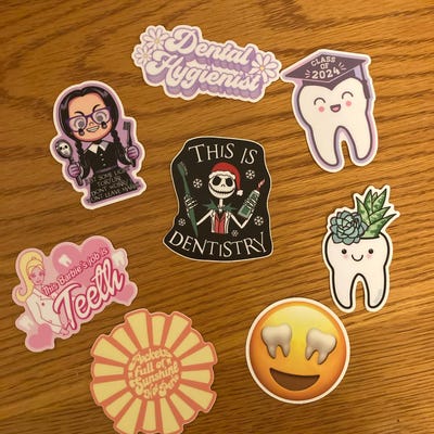 Dental Hygienist Sticker, Cute Dental Sticker, Dentistry Sticker, RDH ...