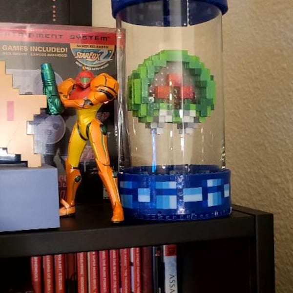 Metroid Capsule - 3D Perler Beads - Super Metroid Inspired - 3D Pixel ...