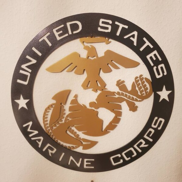 US Marine Corps Metal Sign -- Authorized Seller for USMC Logo -- USMC ...
