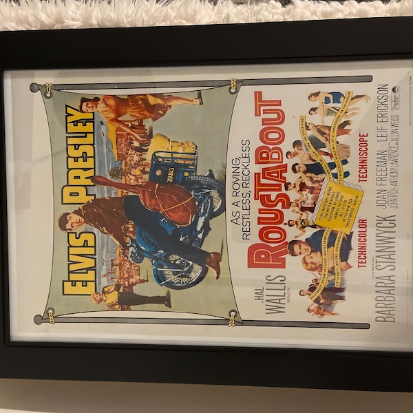 Roustabout 1964 Elvis Presley Vintage Movie Poster Reprint 18x12 Inches ...