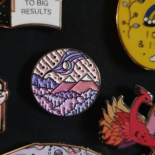 Lunar Ascension Duochrome Enamel Pin - Etsy