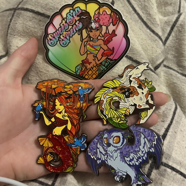 GRADE B Wicked Unicorn B Rainbow Metal Anodized Enamel Pin - Etsy