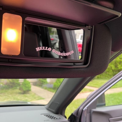 Car Mirror Decal, You Look Good Car Mirror Sticker, Rear View Mirror ...