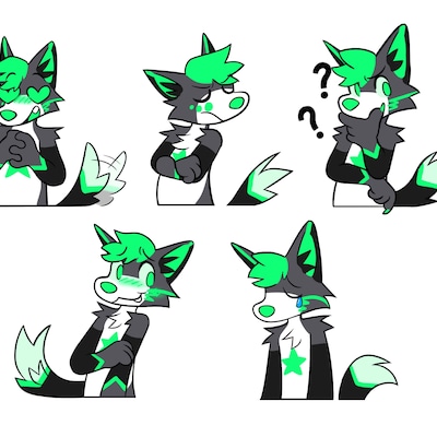 Canine Furry Base Telegram Sticker Pack 2 - Etsy