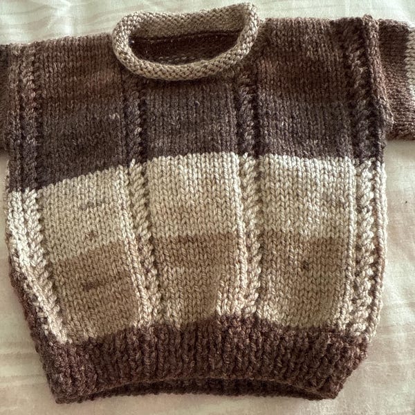 Baby Knitting Pattern, Size 16 to 22 Inch Chest, Instant Download Pdf ...