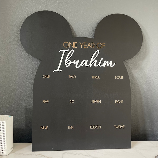 One Year of You | Milestone | Wooden Sign | First Birthday Sign - Etsy
