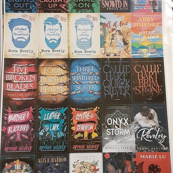 Custom Book Cover Stickers (different Sizes Available) - Etsy