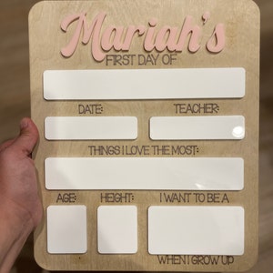 Laser File SVG Reusable Back to School Dry Erase Sign Instant Digital ...