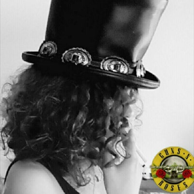 Australian Hand Crafted Black Leather Slash Style / Tribute Top Hat ...