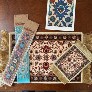 Coasters, Beautiful Turkish Carpet Coasters, Persian Rug Coasters, Mug ...