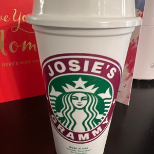 Personalized Starbucks Coffee Cup Label Files Svg Png Dxf. - Etsy