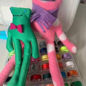 Cute Frog Pdf Pattern Leggy Frog Sewing Tutorial Stuffed Frog - Etsy