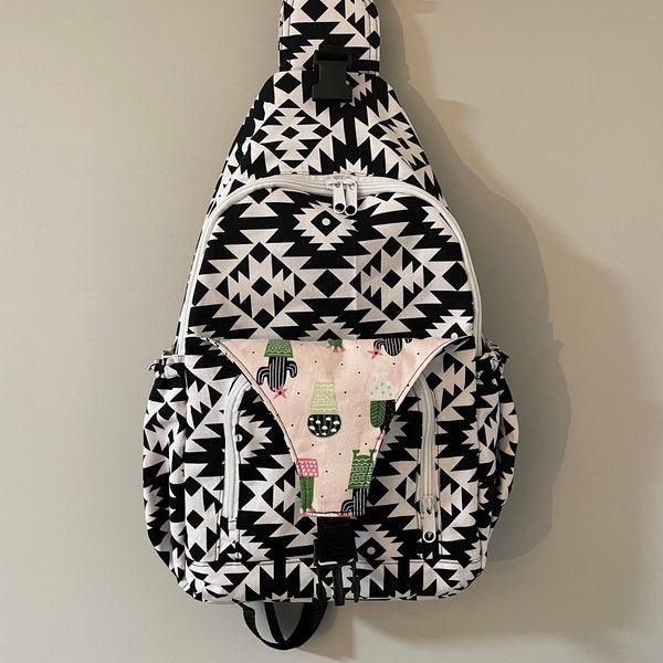Wayfarer 2.0 (style 1) – Unisex Sling Backpack - A Quaint Stitch PDF ...