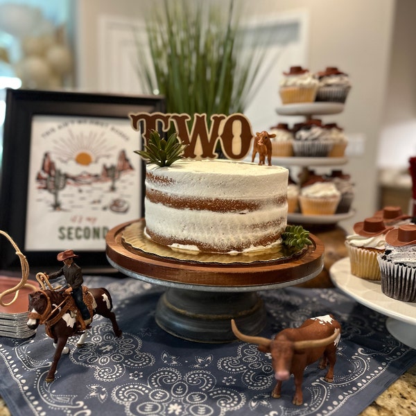 My First Rodeo, First Rodeo Cake Topper, Western First Birthday, Cowboy ...