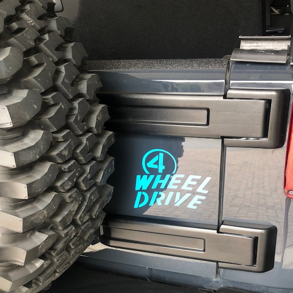 Willys 4 Wheel Drive Decal-jeep Wrangler Grand Cherokee Renegade ...