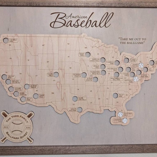 Baseball Stadium Map, Baseball Map, Pro Baseball Stadium Tracker ...