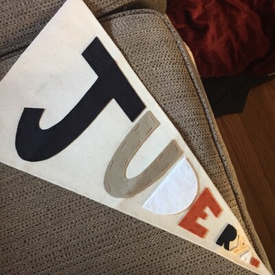 Personalized Name Pennant Flag for Nursery Canvas Flag Name Banner ...