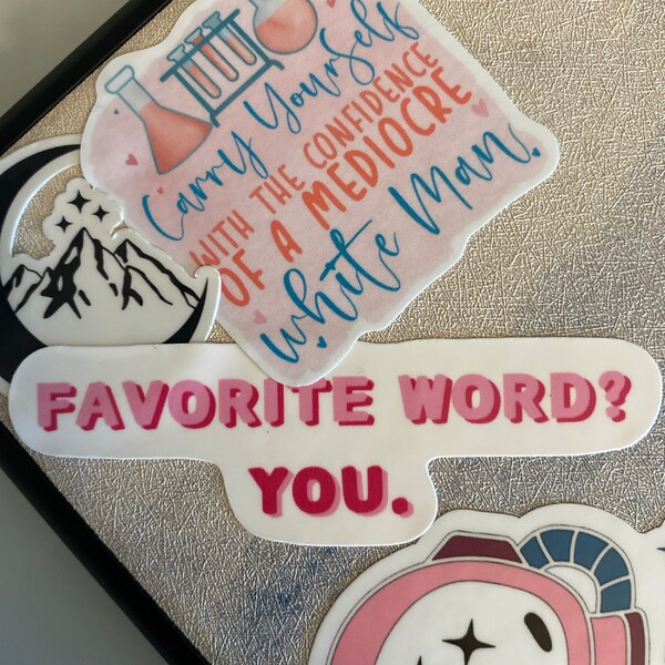 Love and Other Words Inspired Sticker | “favorite Word? You.” - Etsy