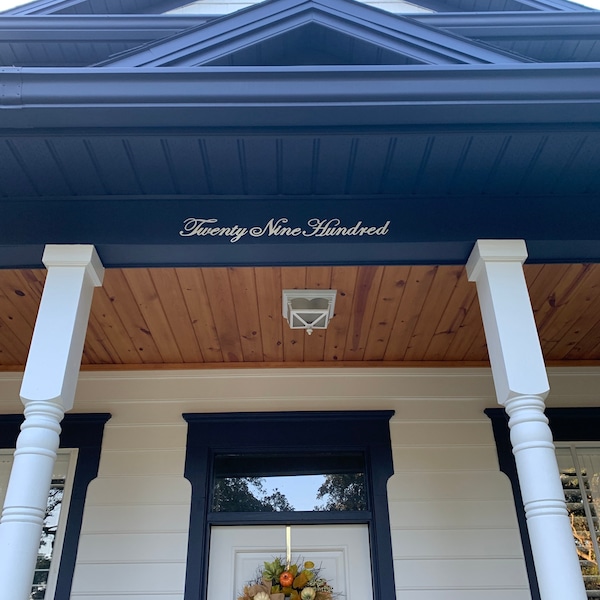 Script Address Sign Metal,script House Numbers,custom House Numbers ...